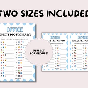 Team Building Activities for Office Emoji Pictionary Game, Team ...