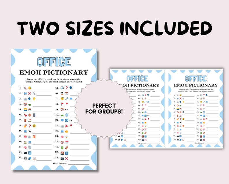 Team Building Activities for Office Emoji Pictionary Game, Team ...