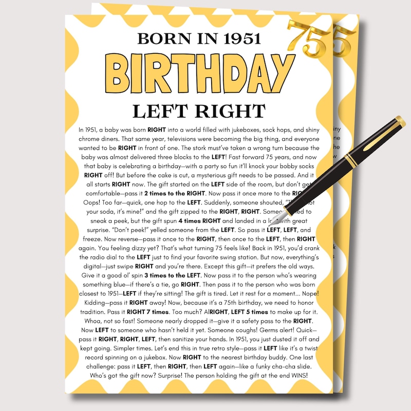 75th Birthday Wishes - Etsy UK