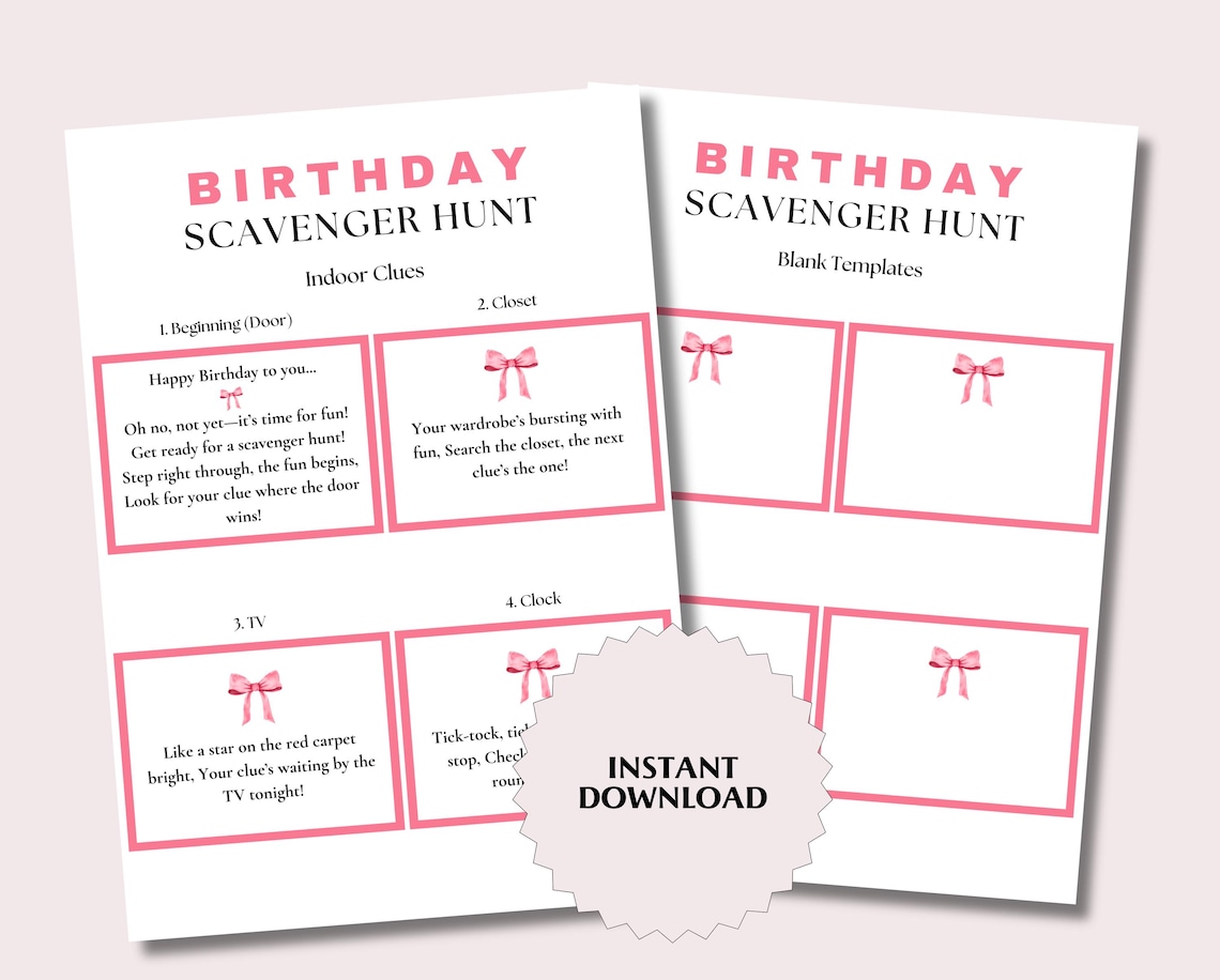 Sweet 16 Scavenger Hunt, Sweet 16 Games, 16th Birthday Games, Sweet 16 ...