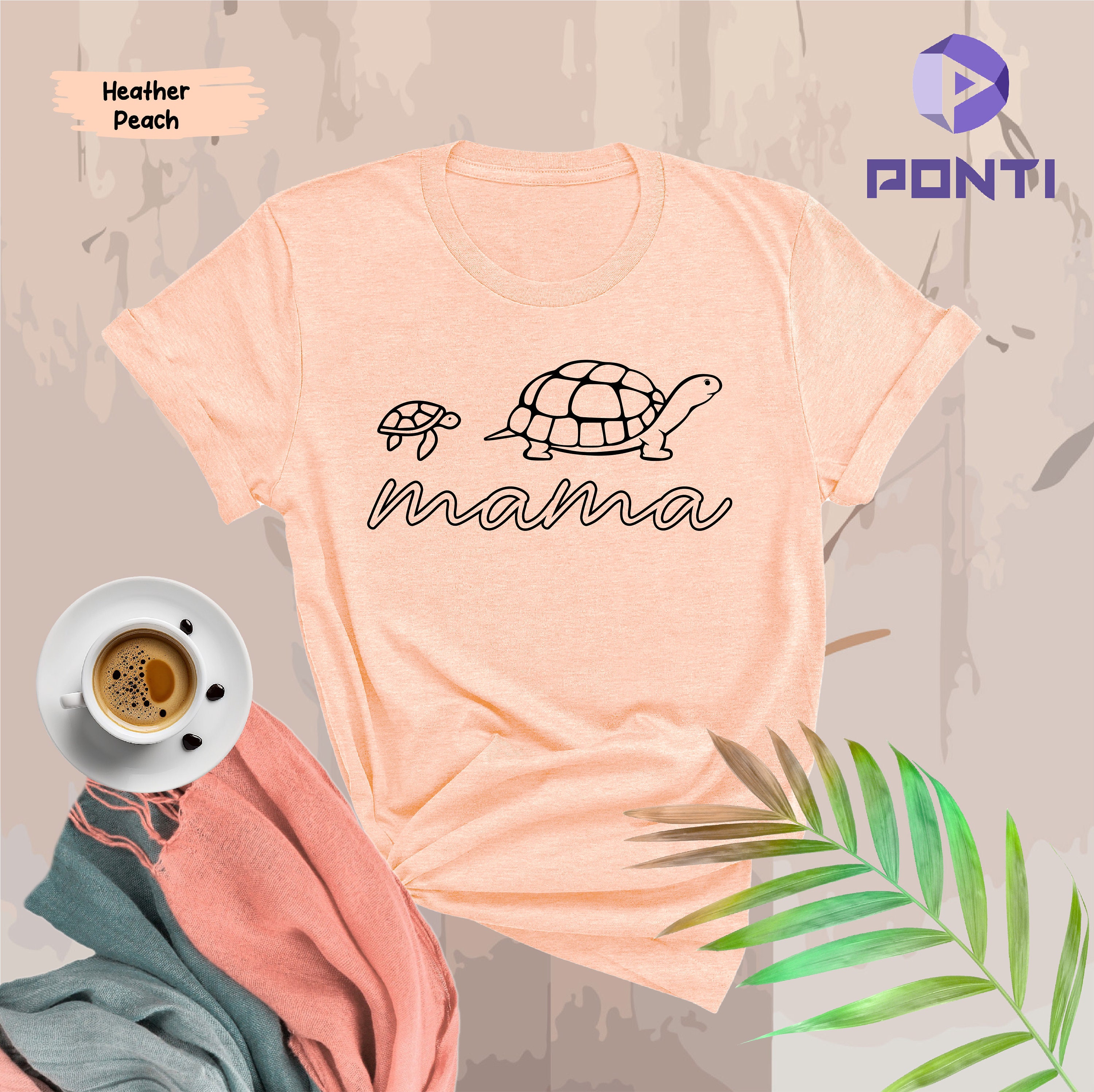 Turtle Mama Shirt, Mama and Baby Turtle Tee, Turtle Lover Shirt, Funny ...