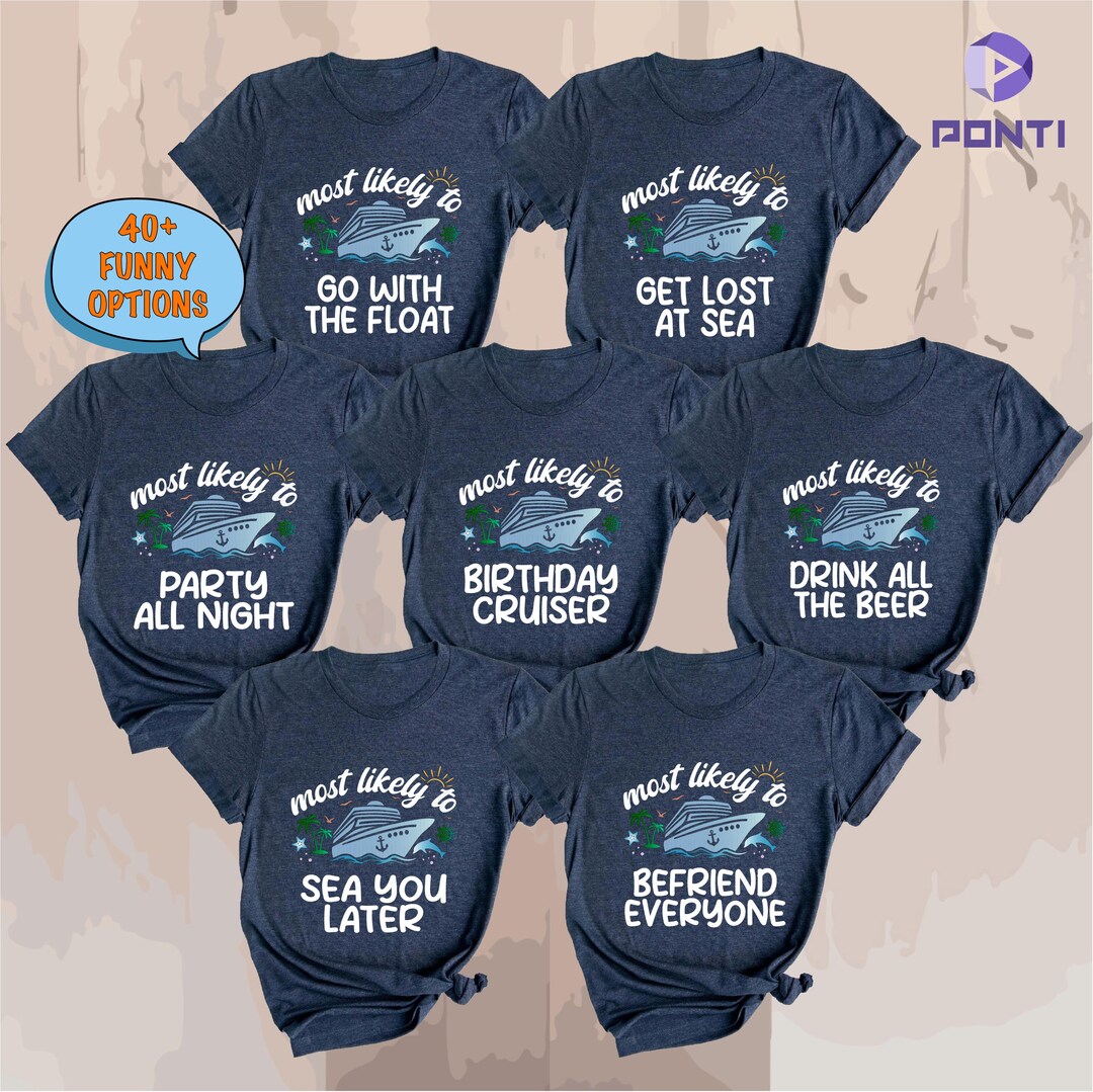 Most Likely to Cruise Shirt, Custom Cruise Shirt, Funny Cruise Shirts ...