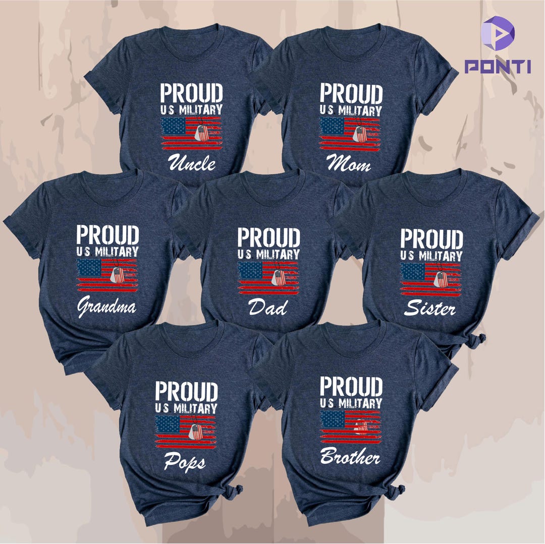 Proud Army Family Shirts, USA Army Navy Air Force Custom Tshirt ...