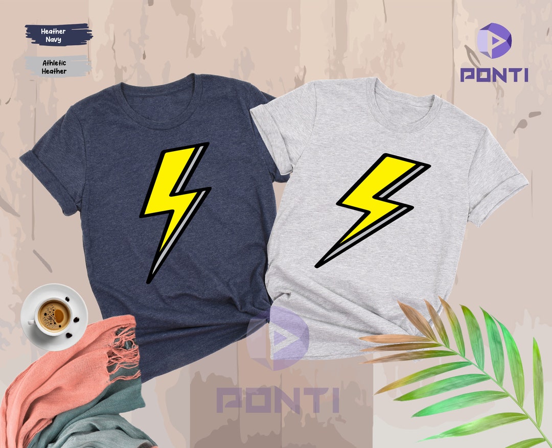 Lightning Bolt Shirt, Lightning Mascot Shirts, Lightning Thunder T ...