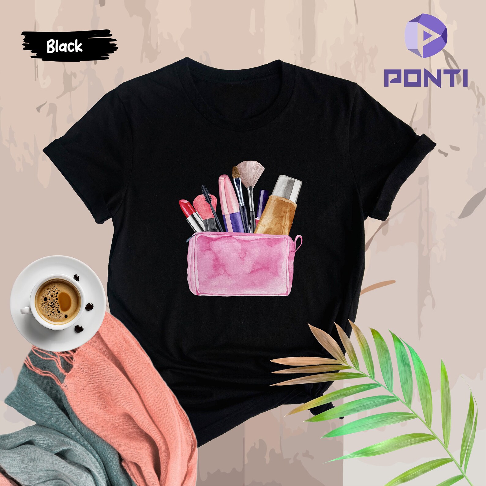 Makeup Set Shirt, Minimal Makeup Tools T-shirt, Makeup Artist Shirt ...