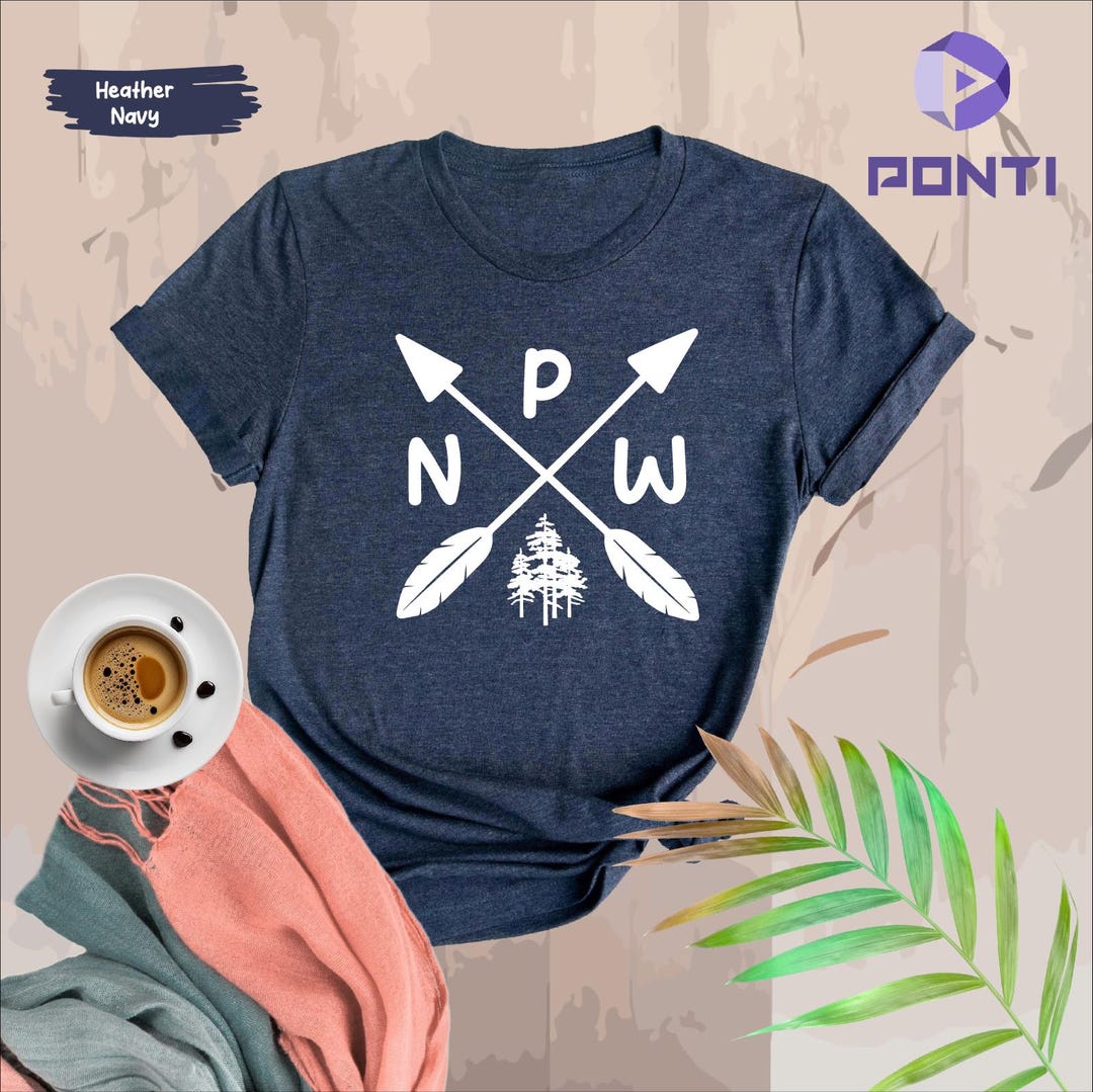 PNW Pacific Northwest T-shirt, Adventure Tshirts, Camping Tee, Nature ...
