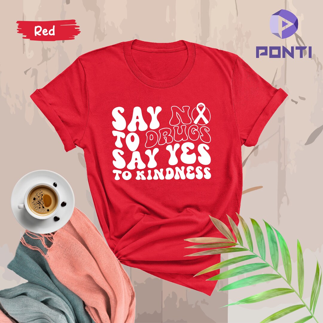 Say No to Drugs Shirt, Red Ribbon Shirt, Stop Drugs, Red Day Shirts ...
