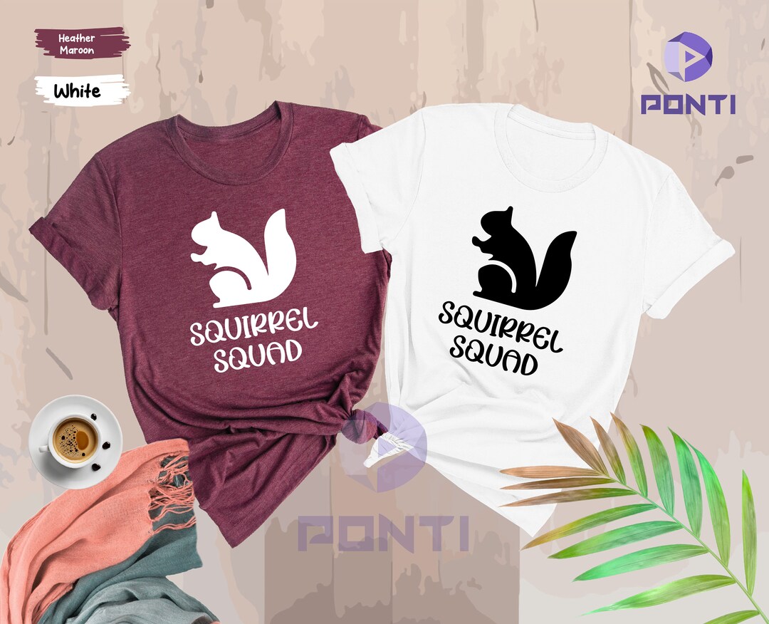 Squirrel Squad Shirt, Squirrel Shirt, Squirrel Lover Shirt, Woodland ...