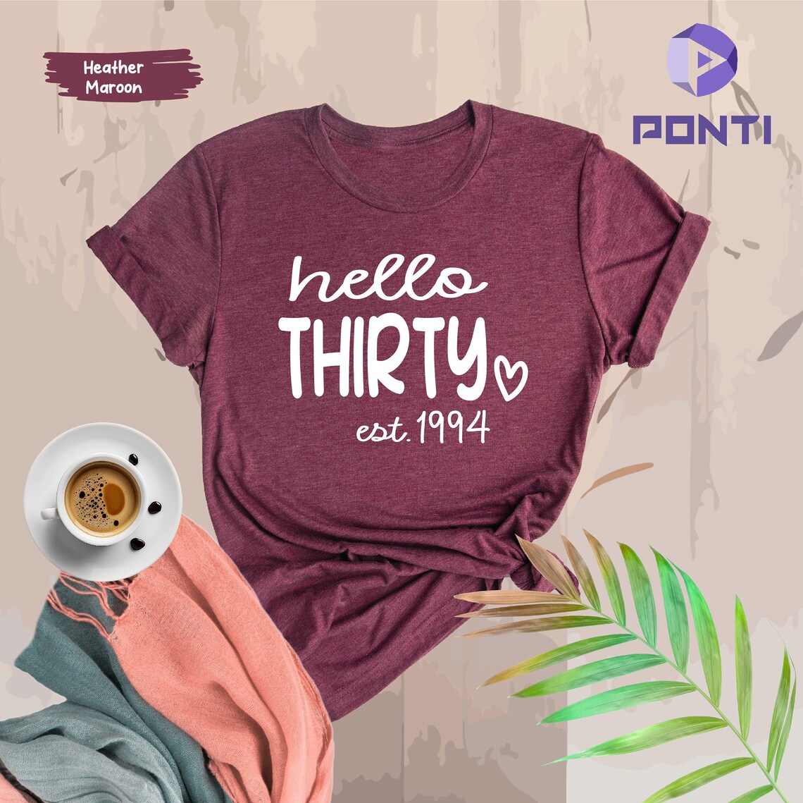 30th Birthday Shirt, Hello 30 Shirt, Custom Birthday T-shirts, 30th ...