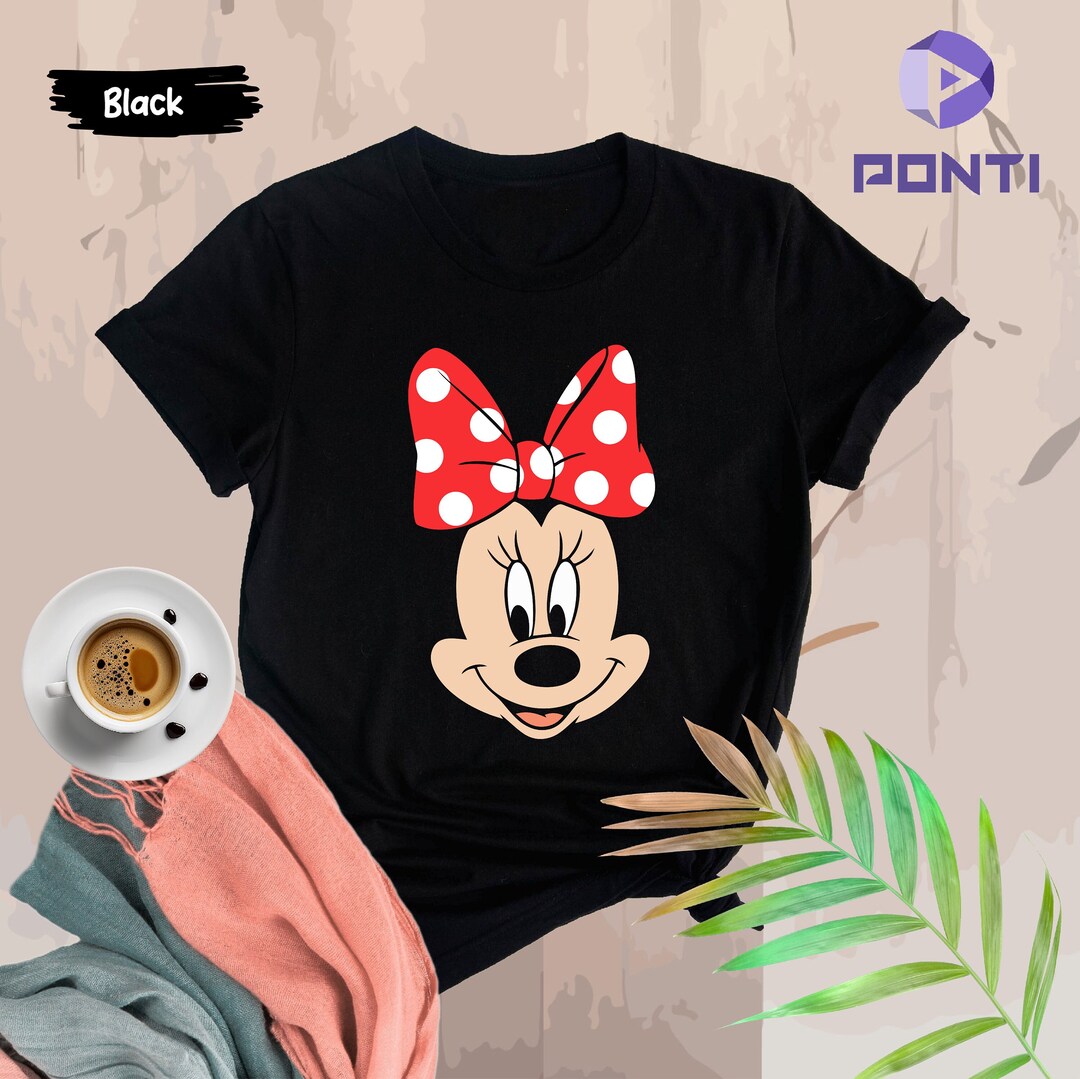 Minnie Mouse Shirt, Retro Minnie Shirt, Polka Dot Bow Minnie, Mickey ...