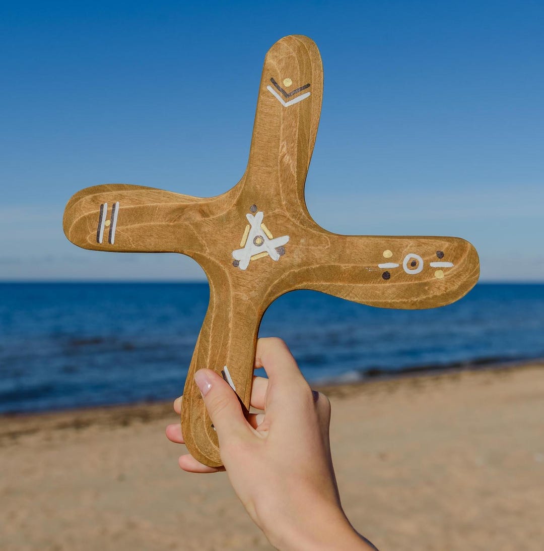 4 Wing Boomerang "the Quad Marks" | Handcrafted | Light and Nimble | Outdoor Activity | Best ...