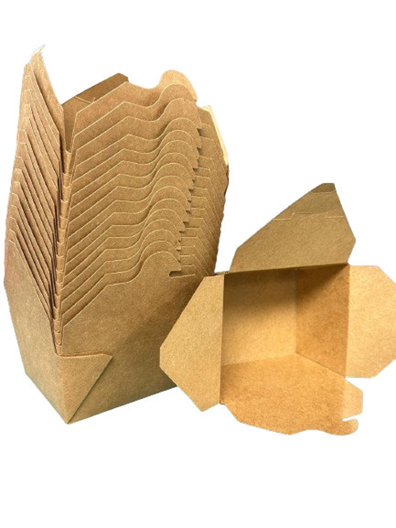 Eco-friendly Paper Kraft Brown Takeout Boxes - Choose From 5 Sizes ...