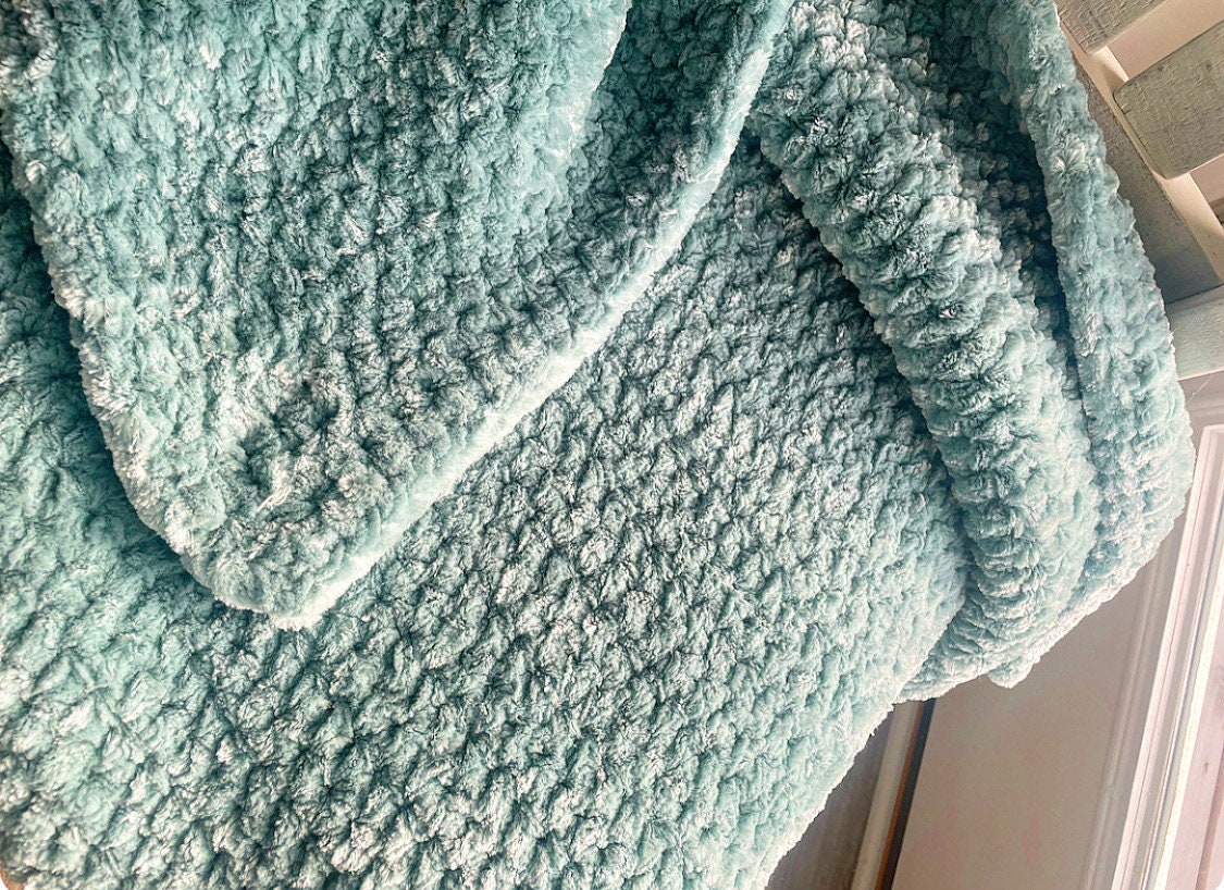 Crochet Velvet Baby Blanket - Etsy