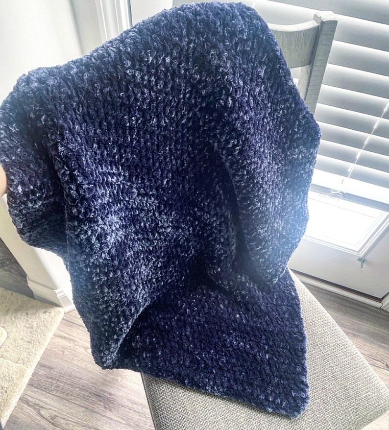 Crochet Velvet Baby Blanket - Etsy