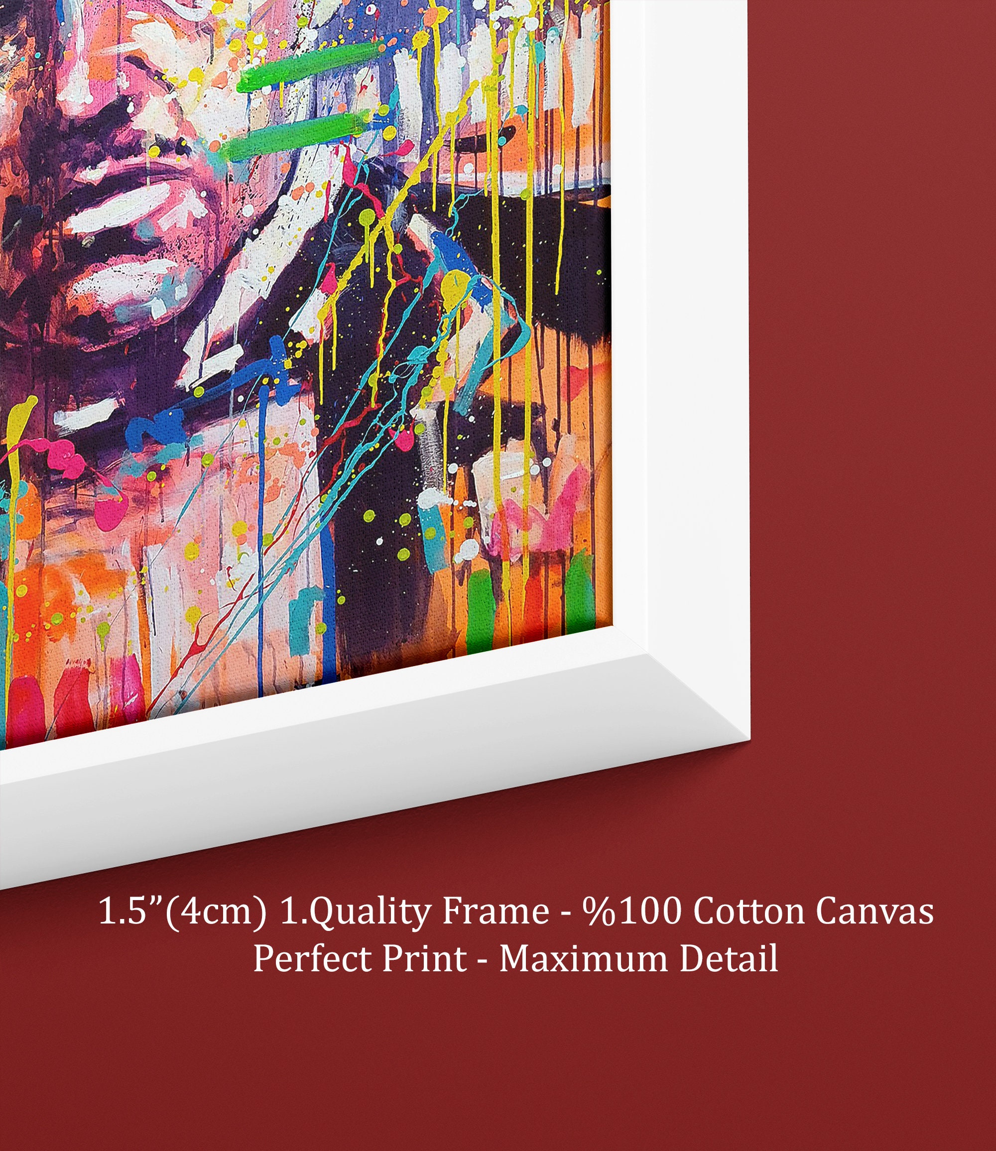 Abstract Painting the Godfather Wall Art, Pop Art Graffiti Marlon ...