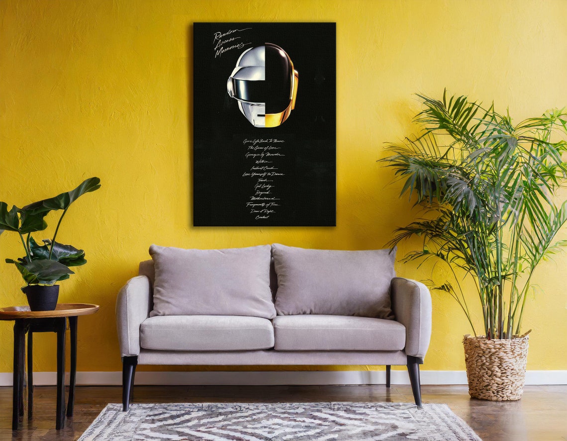 Daft Punk Poster, Random Access Memories Album Print, Daft Punk Canvas ...