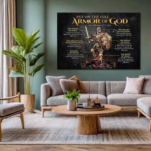 Christian Warrior Wall Art - Etsy