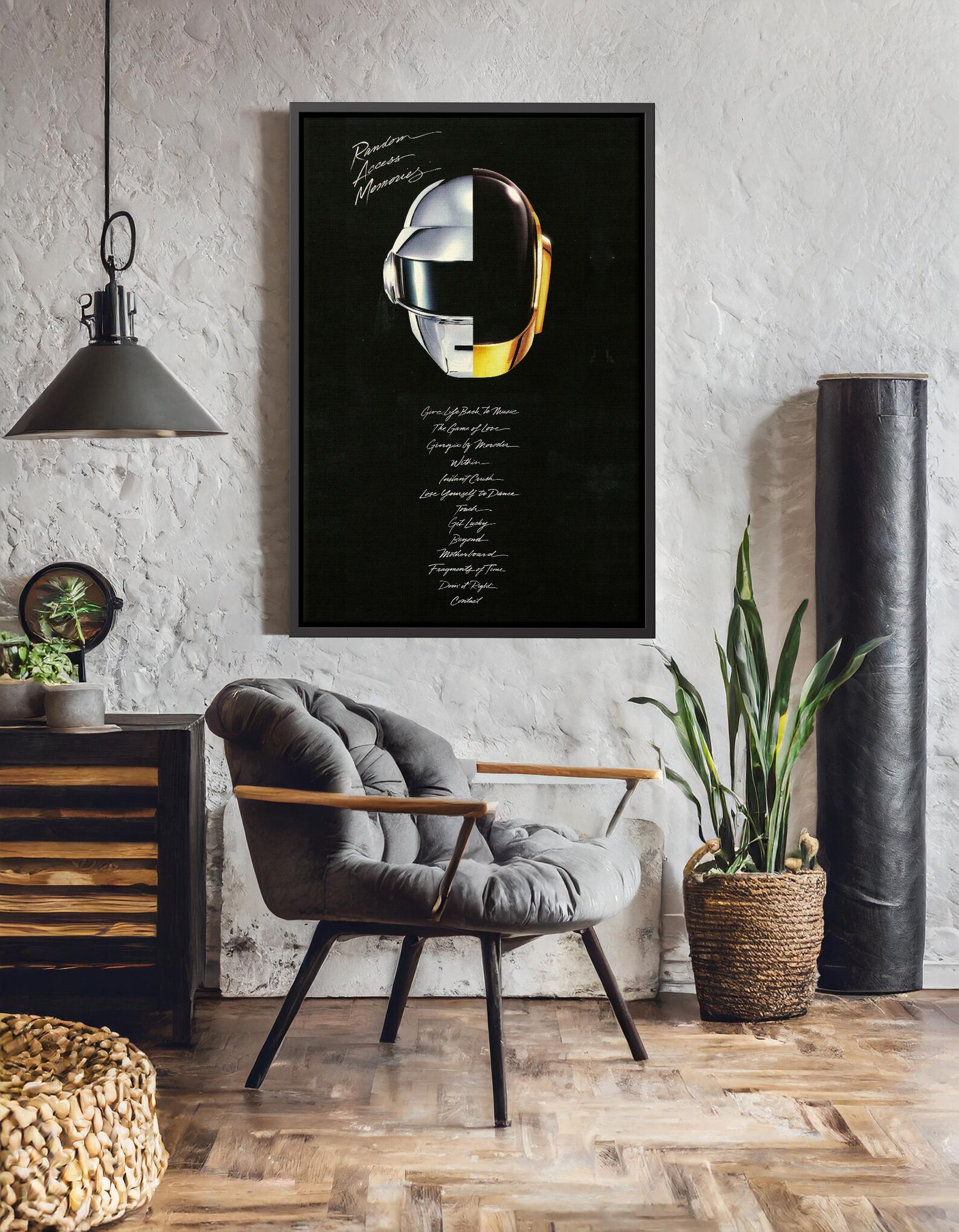 Daft Punk Poster, Random Access Memories Album Print, Daft Punk Canvas ...