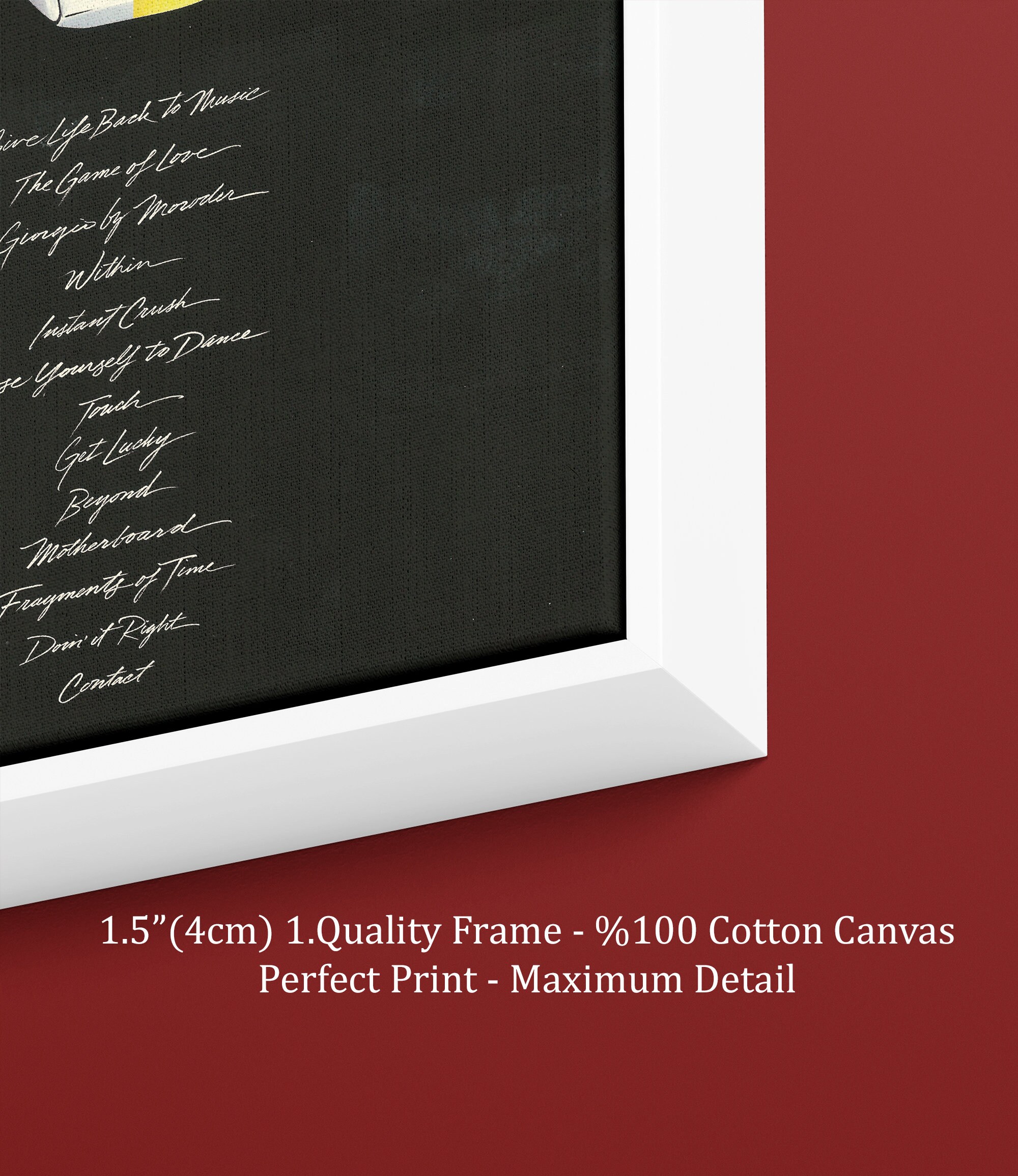 Daft Punk Poster, Random Access Memories Album Print, Daft Punk Canvas ...