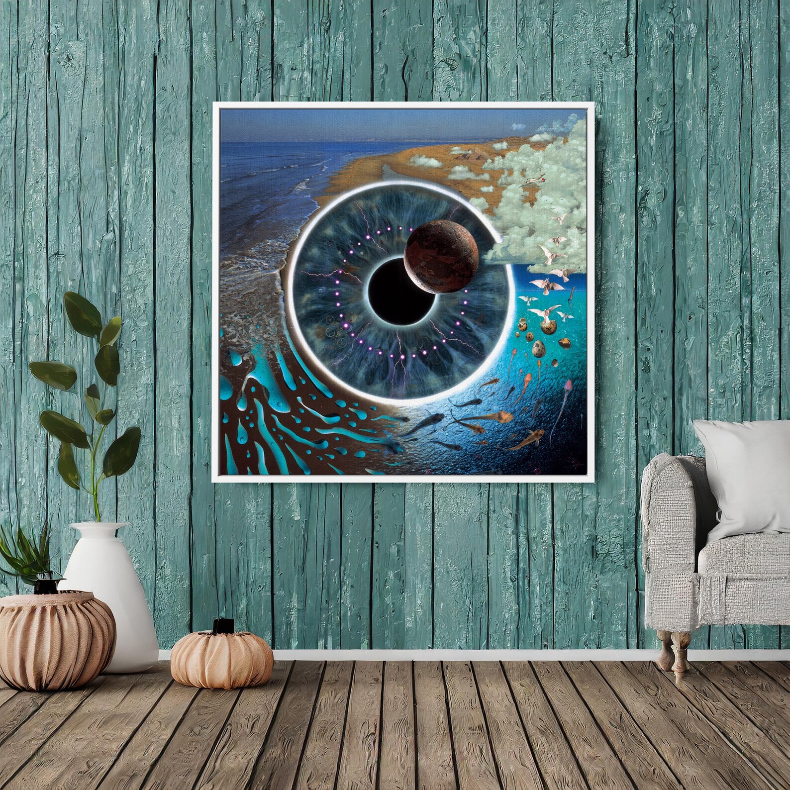 Pulse Pink Floyd Album Cover Canvas Print, Pink Floyd Poster, Pulse ...