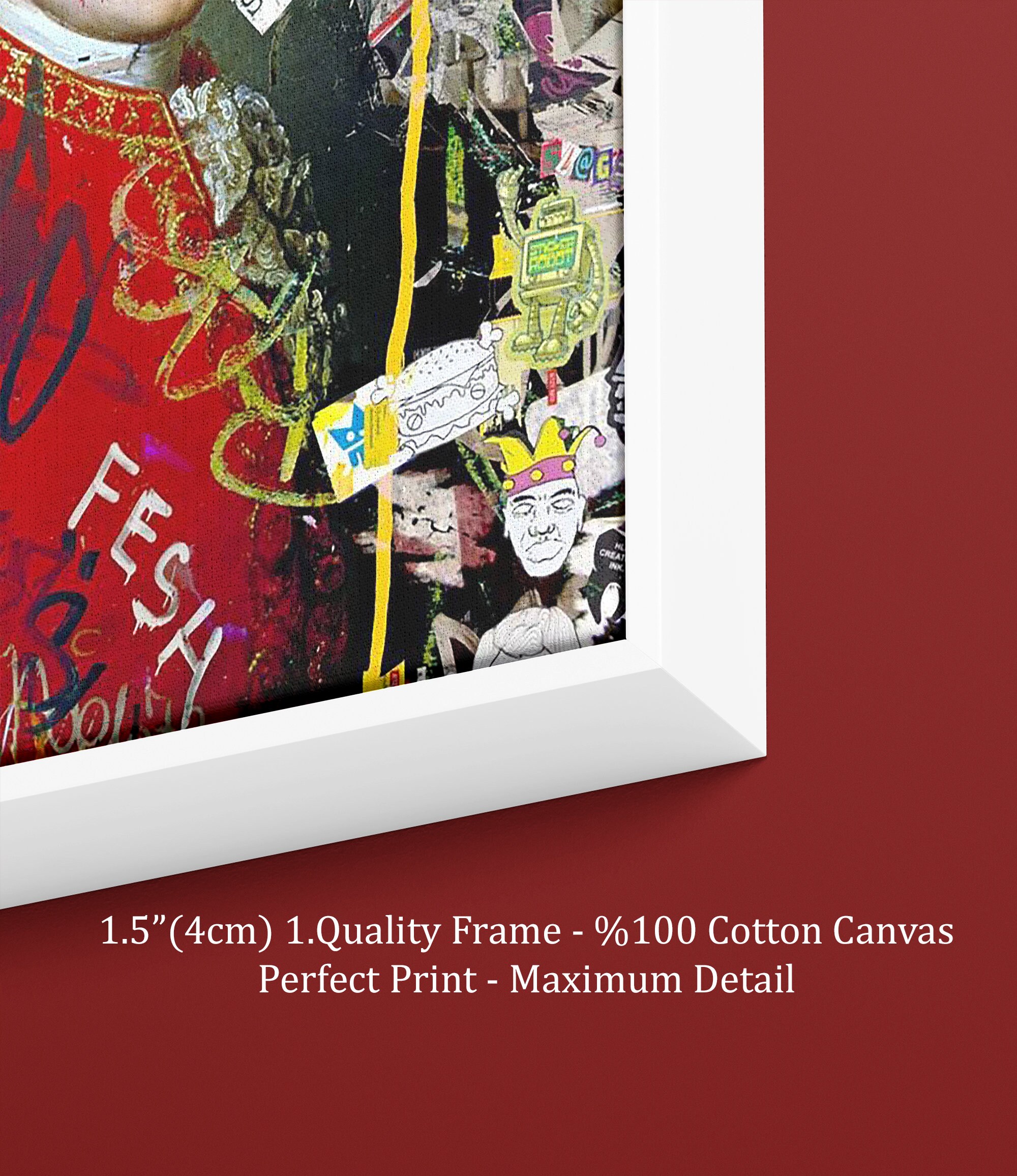 Wolfgang Amadeus Mozart Wall Art, Pop Art Graffiti Mozart Canvas Print ...