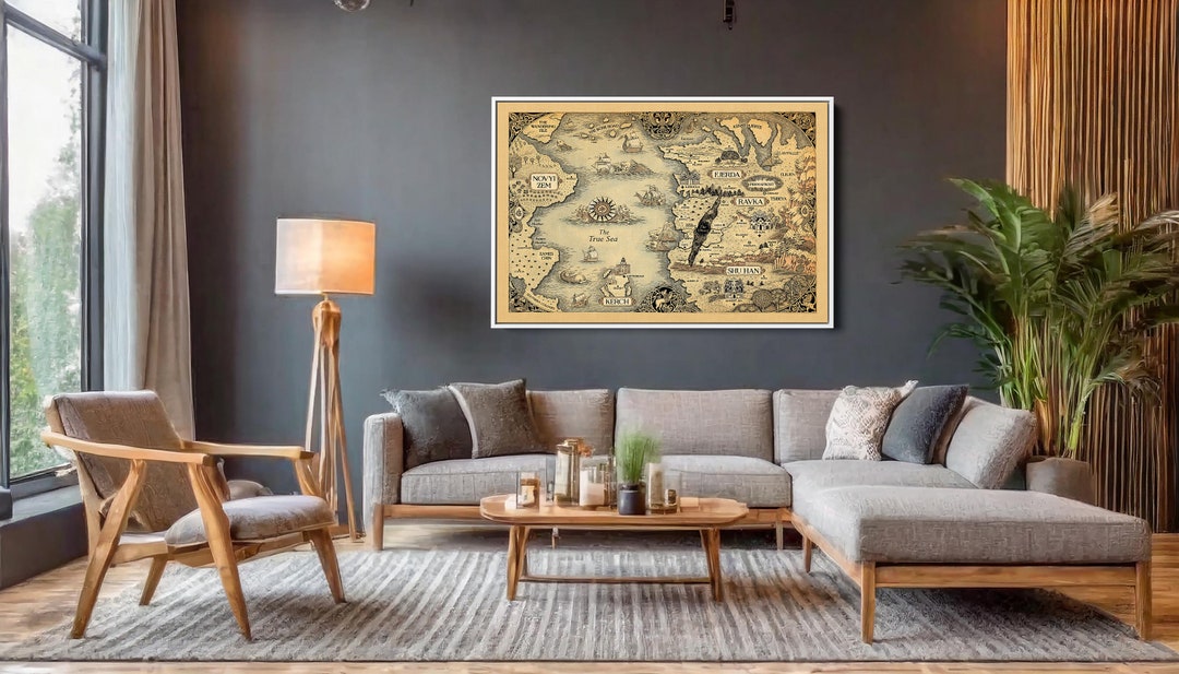 The Grishaverse Map Canvas, Grisha Trilogy Map, the Grishaverse Map ...