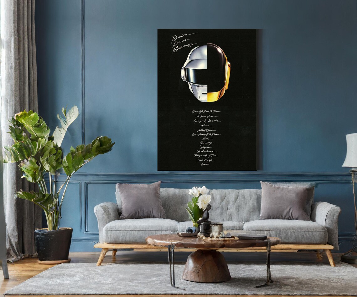 Daft Punk Poster, Random Access Memories Album Print, Daft Punk Canvas ...