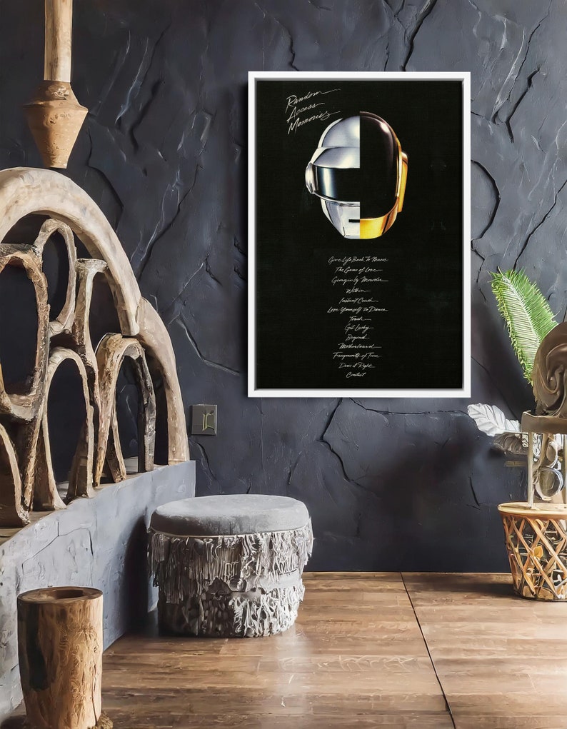 Daft Punk Poster, Random Access Memories Album Print, Daft Punk Canvas ...