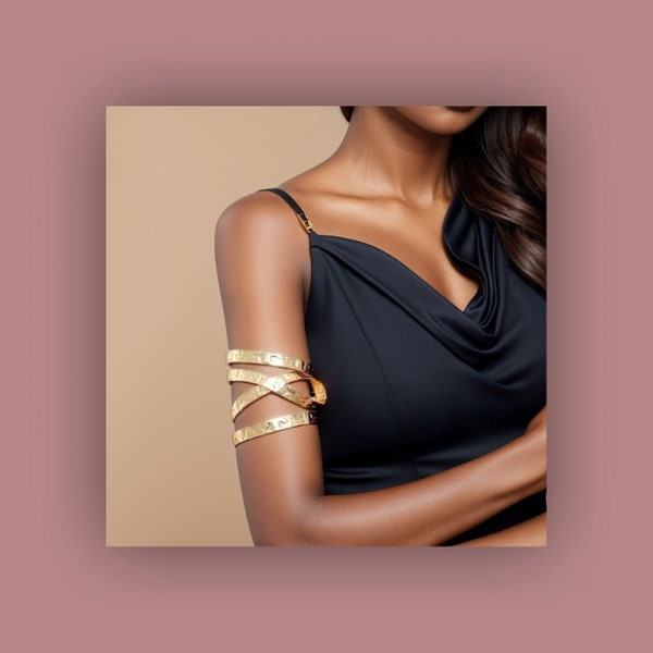 Gold Arm Band - Etsy