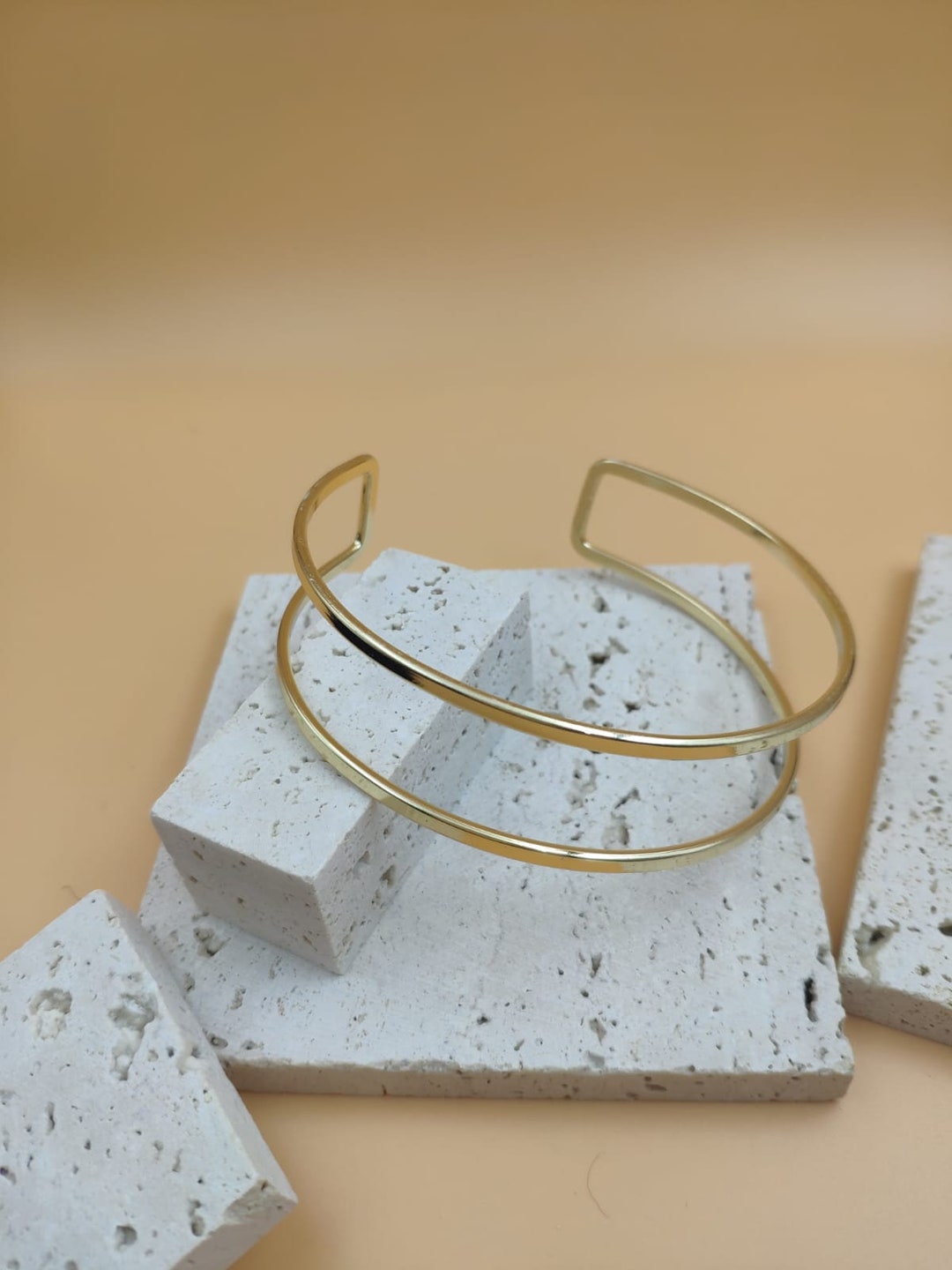 Minimalist Gold Upper Arm Cuff, Elegant Silver Arm Bracelet, Statement ...