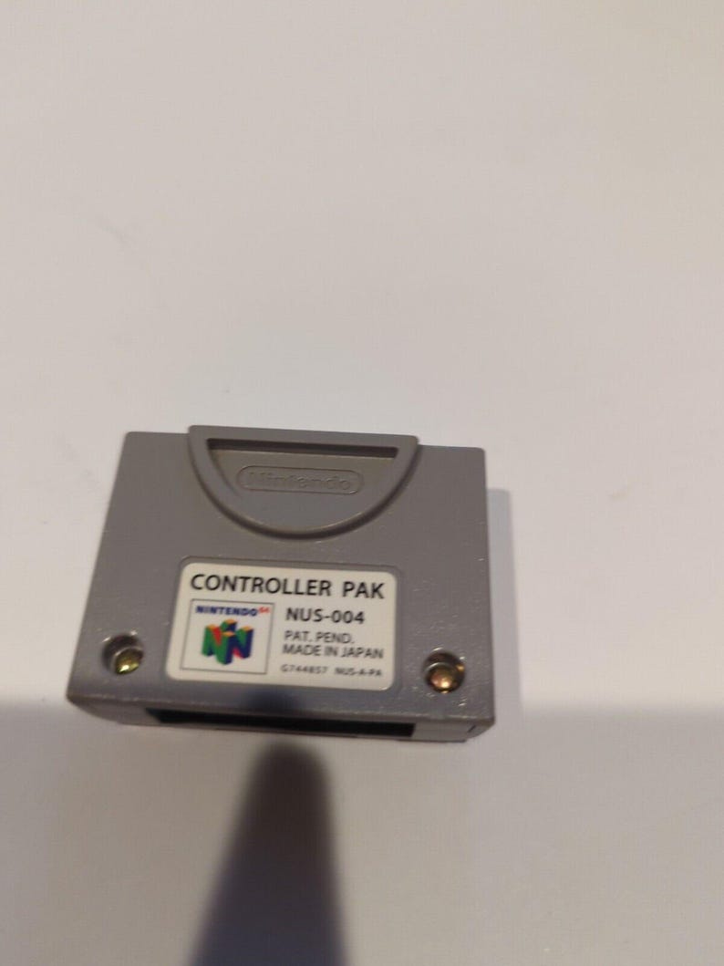 Official Nintendo 64 N64 Memory Card NUS-004 Controller Pak TESTED - Etsy