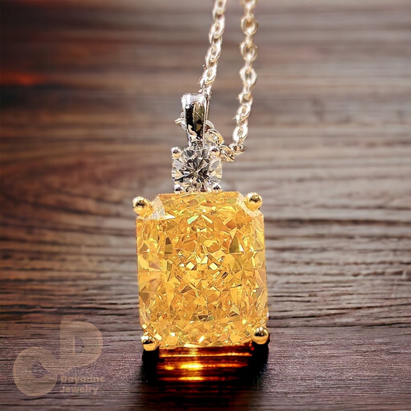 Yellow Pendant - Etsy