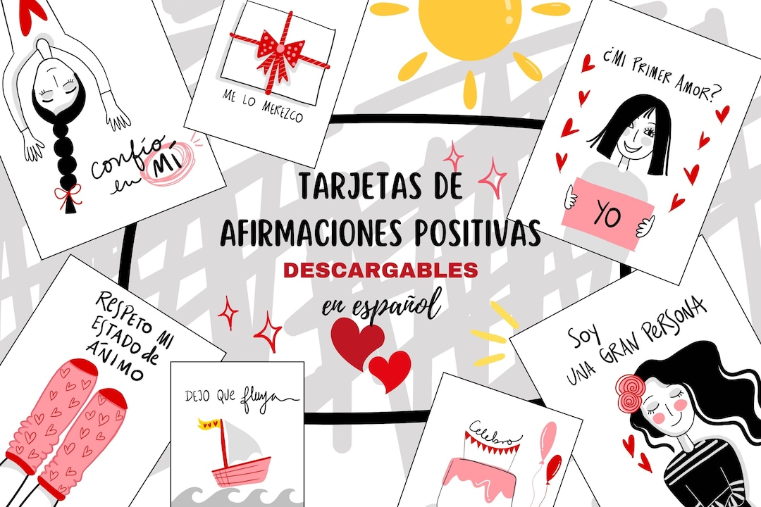 Daily Positive Affirmations in Spanish / Printable Cards / Motivation ...