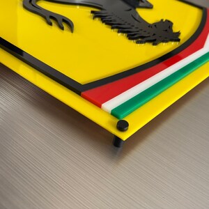 Ferrari Logo Sign | Luxury | Gift | Room Decor | Man Cave Sign | Garage ...