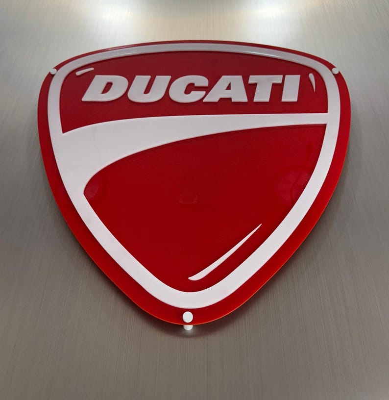 Ducati Logo Sign | Luxury | Gift | Room Decor | Man Cave Sign | Garage ...