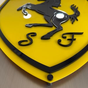 Ferrari Logo Sign | Luxury | Gift | Room Decor | Man Cave Sign | Garage ...