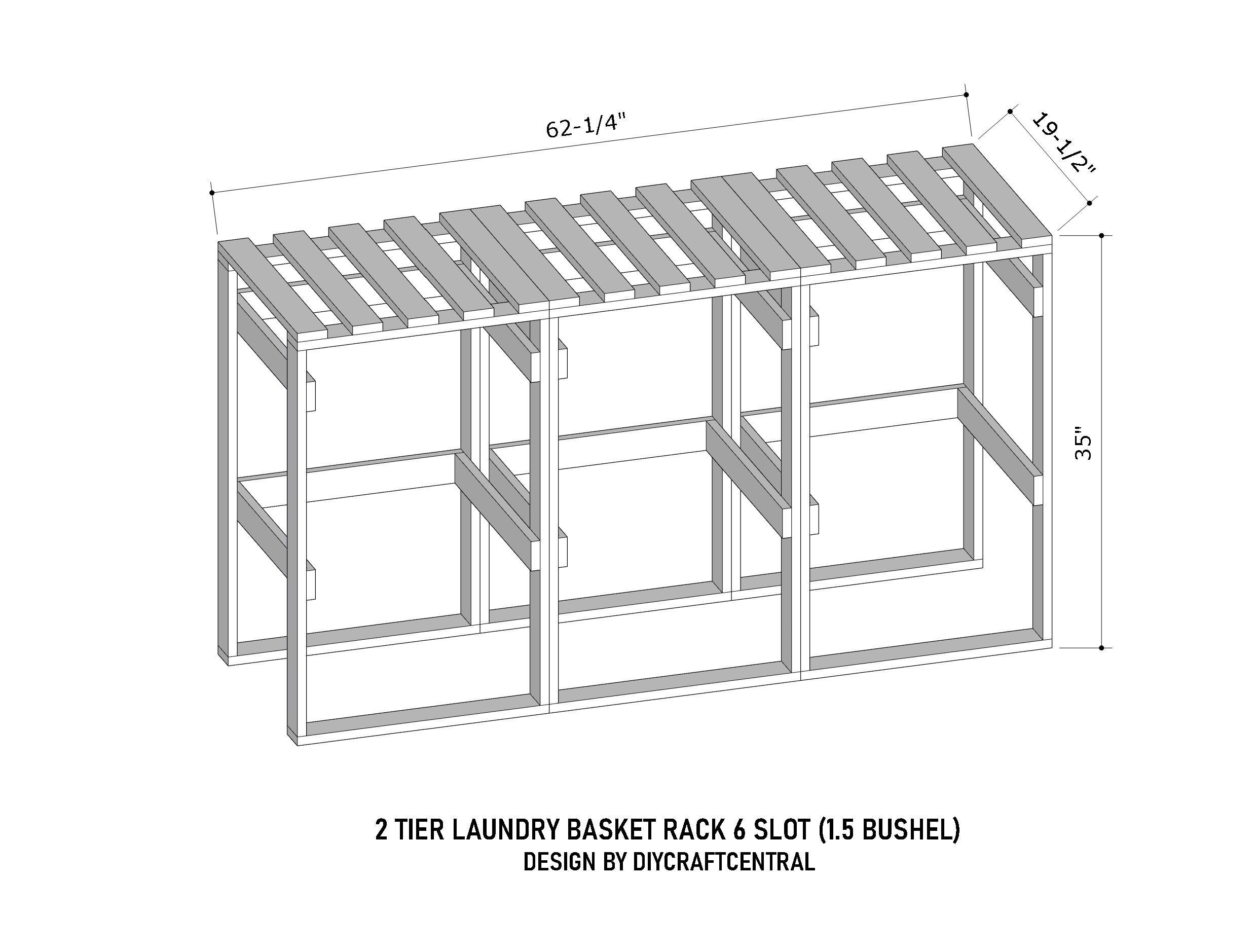 Laundry Basket Rack | Digital Download Laundry Organizer Sideways ...