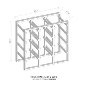 Set Tote Storage Rack 27 Gal Digital Download | DIY Storage Plan DIY ...