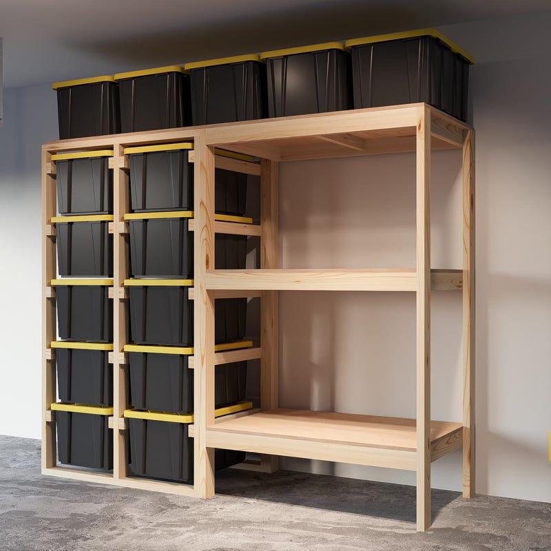 Wooden Storage Shelving - Etsy