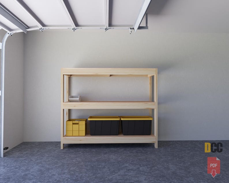Garage Shelves Pdf Guide | Pdf 3 Tier DIY Garage Shelves DIY Garage ...