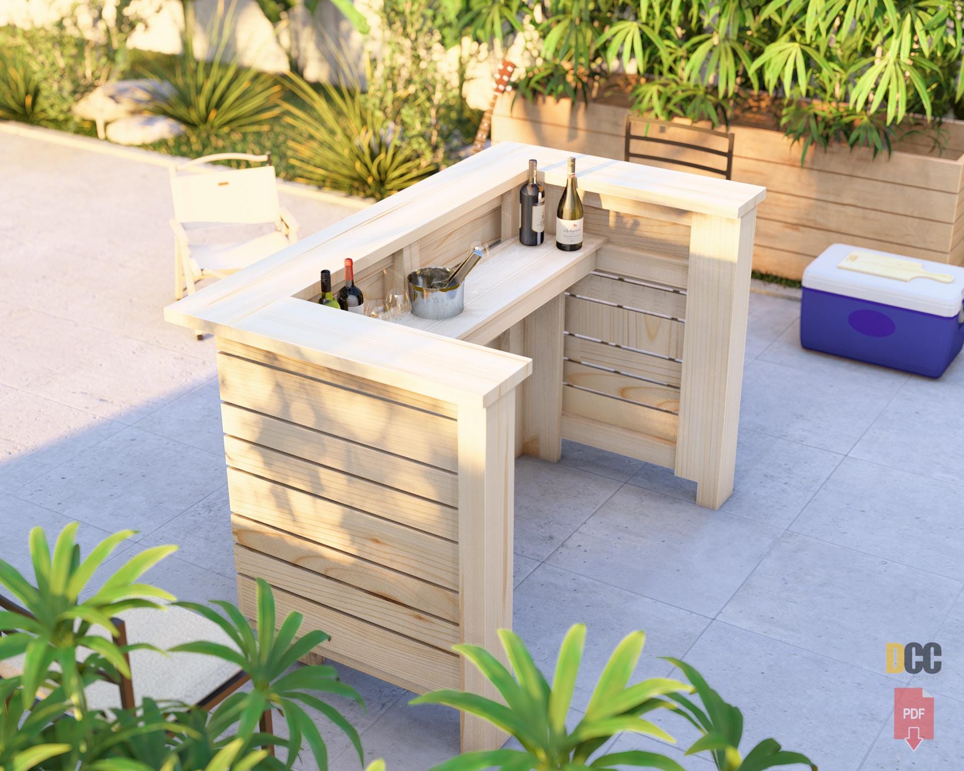Outdoor Bar PDF File Plans Wooden DIY Bar Plan PDF Bar Plans Outdoor Minibar Diy Outdoor Bar ...