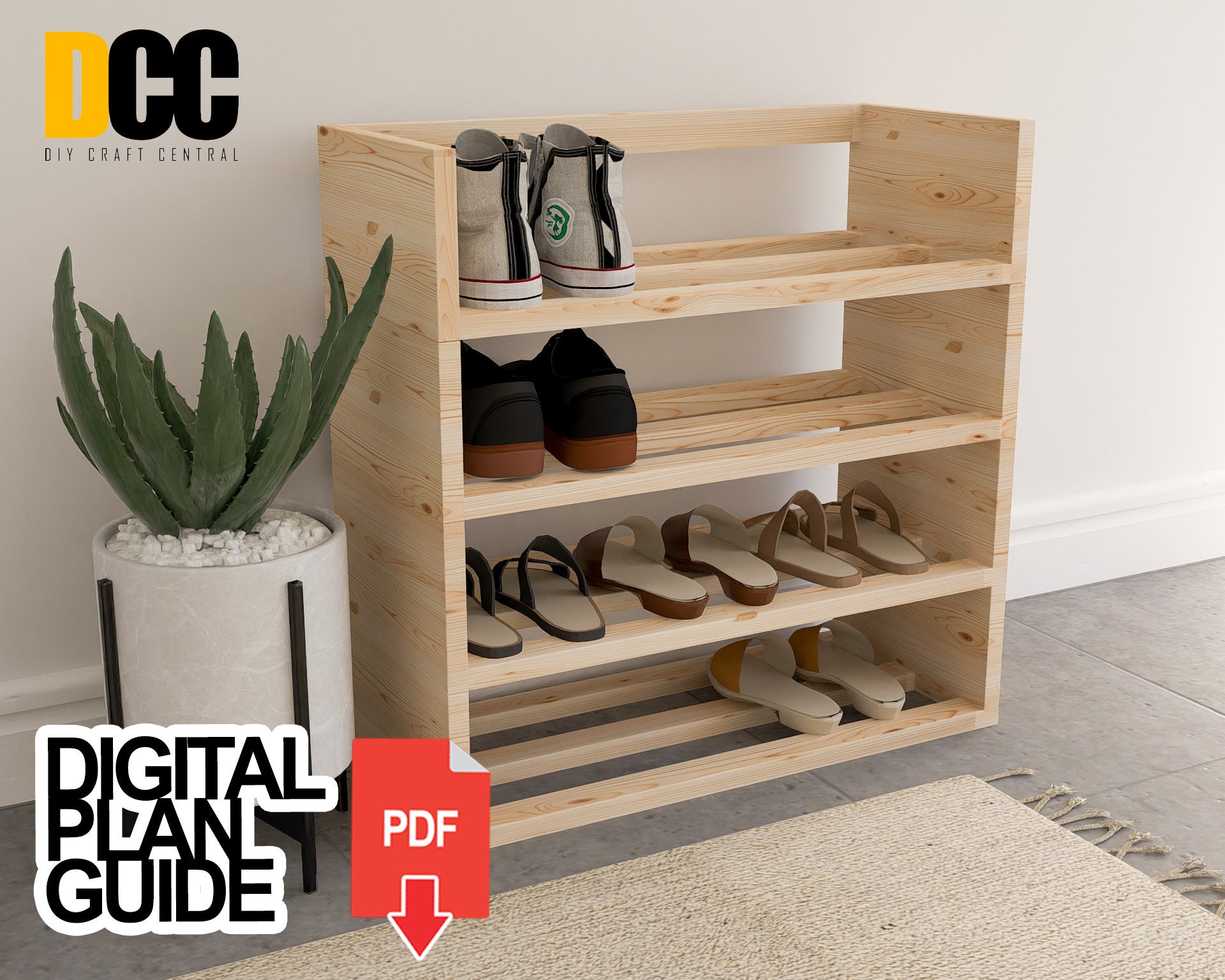 Stackable Shoe Rack Shoe Rack DIY Plans Shoe Organizer Shoe Storage Shoe Cabinet Wooden Shoe ...