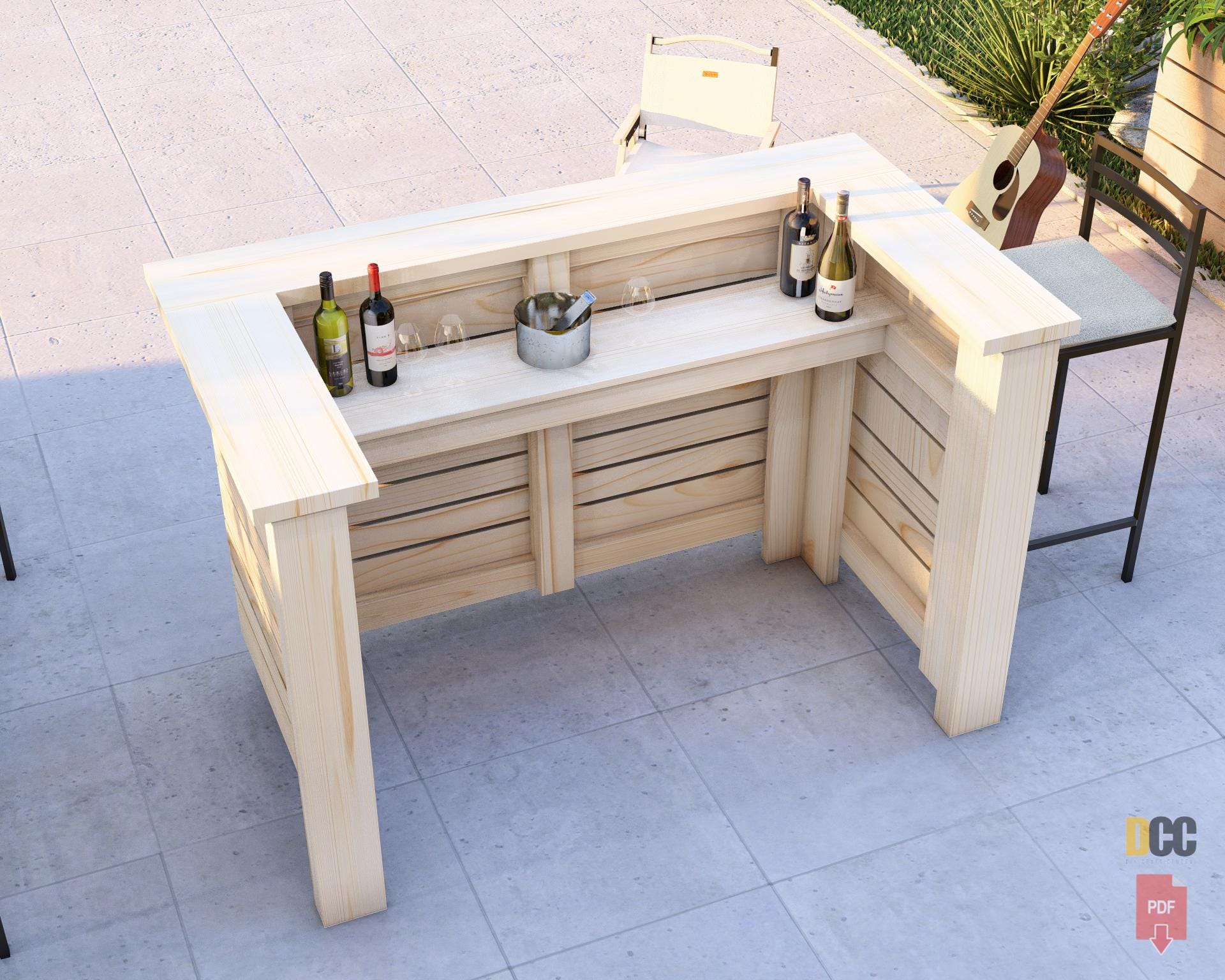 Outdoor Bar PDF File Plans | Wooden DIY Bar Plan PDF Bar Plans Outdoor Minibar Diy Outdoor Bar ...