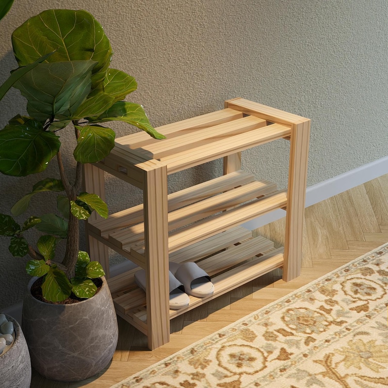 Hallway 2 Tier Shoe Rack - Etsy