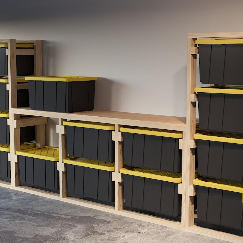 Bench With Tote Storage - Etsy