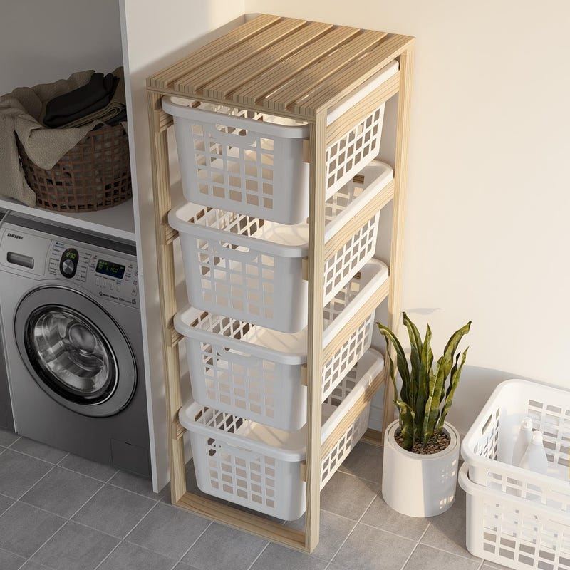Laundry Basket Organizer - Etsy New Zealand