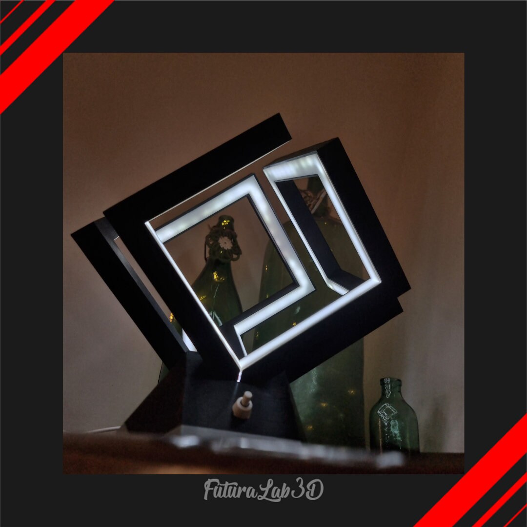 Infinity Cube 3D Lamp: A Hypnotic Light Experience - Etsy