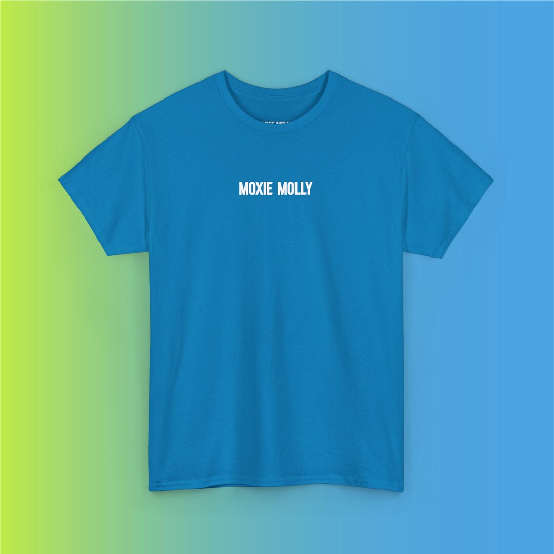 Moxie Molly Basic Blue Logo Tee - Etsy