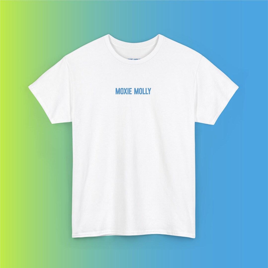 Moxie Molly Basic White Logo Tee - Etsy