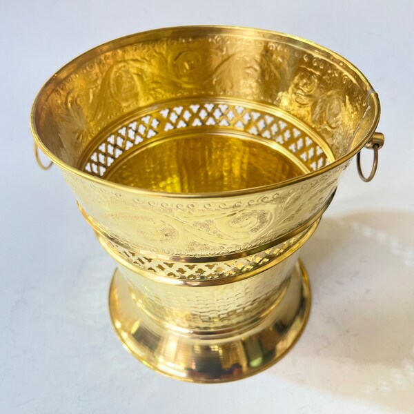 Brass Trash Can - Etsy